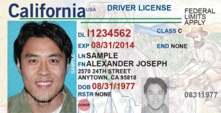 Details Of Drivers License To Come In The Mail In California